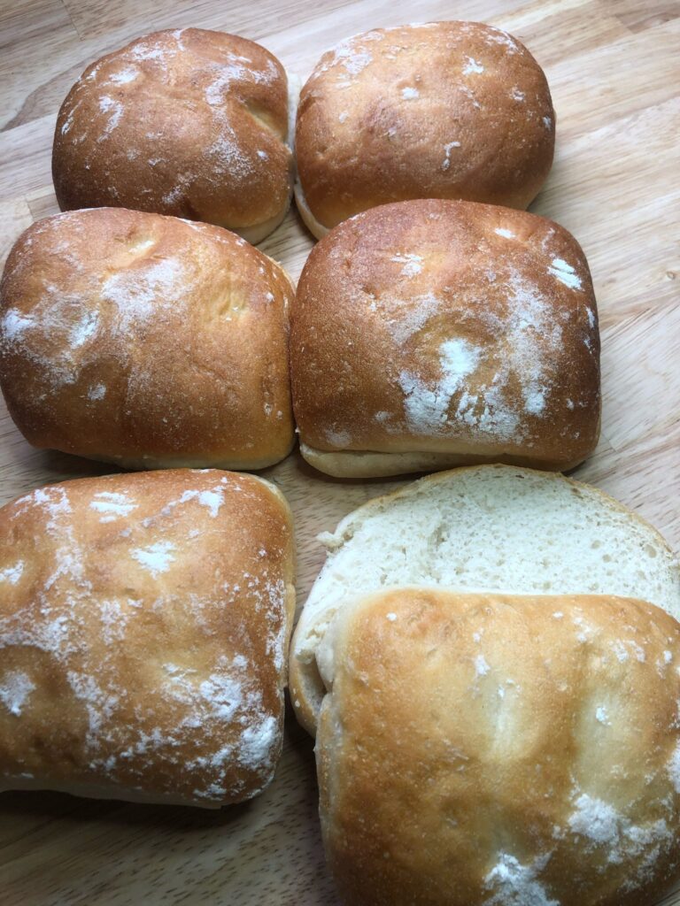 BUN, CIABATTA RUSTIC 4"x 4" SL (12ct) | M.C. Bread Distributor Co.